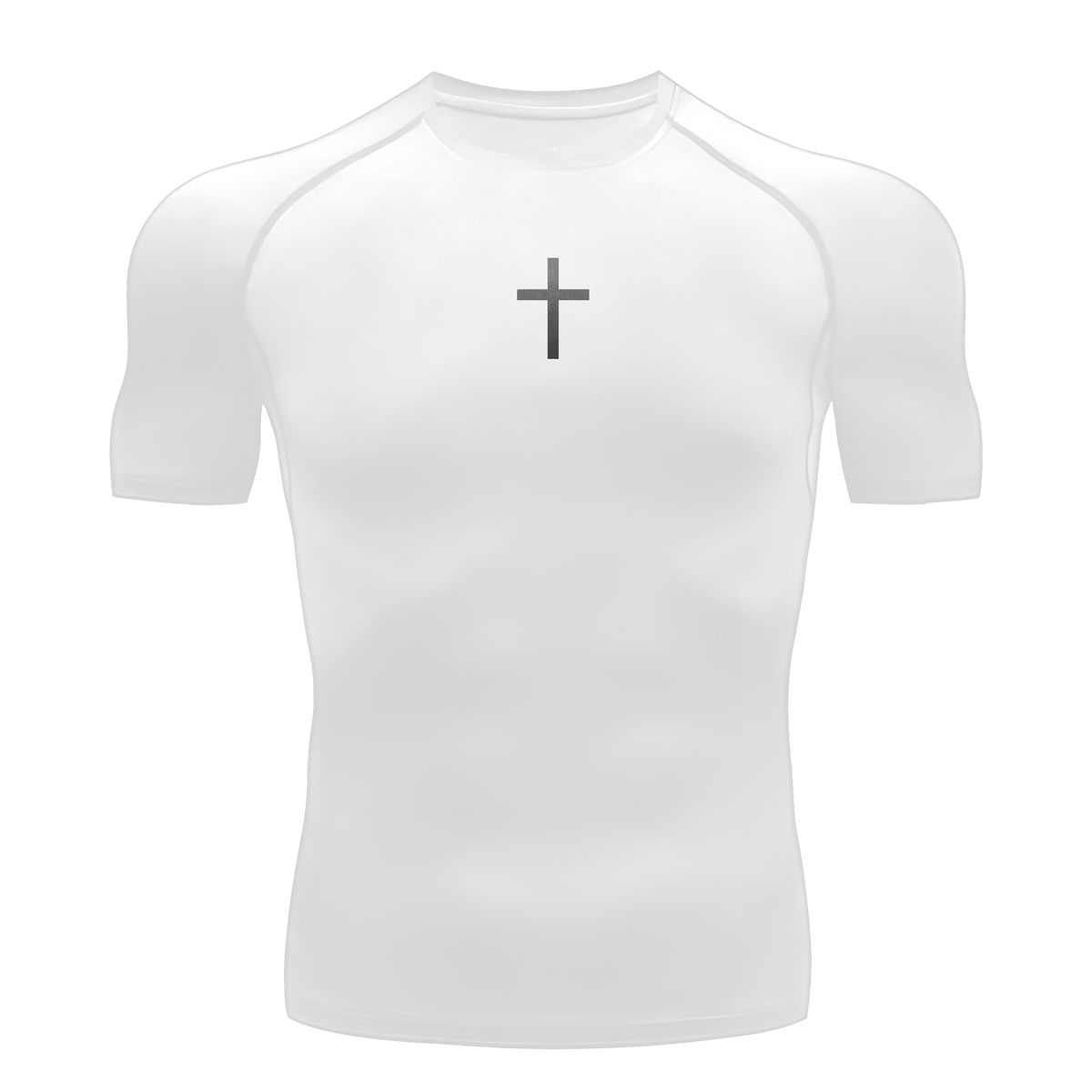 Cross Short Sleeve Compression - White – Saint Kaizen